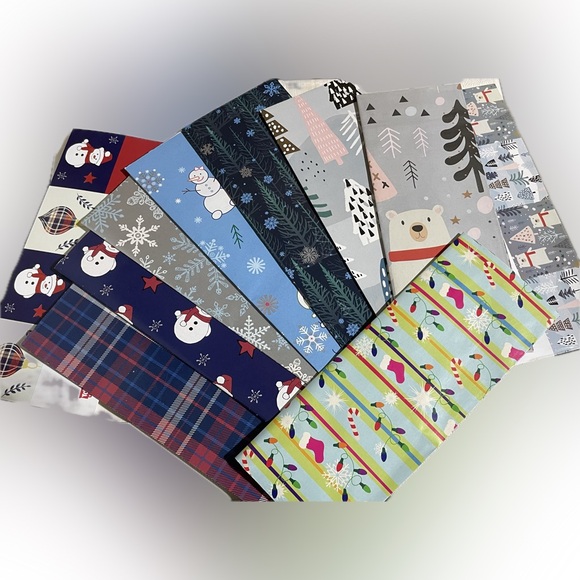 Party Supplies | 8 Sheets Of Generic Prints Holiday Christmas Gift Wrap ...